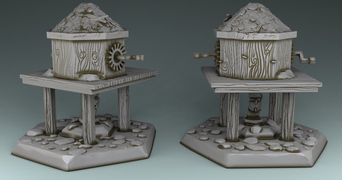 14x Middle Ages Fantasy Style Buildings Part 3 for 3D Printing 28mm ...