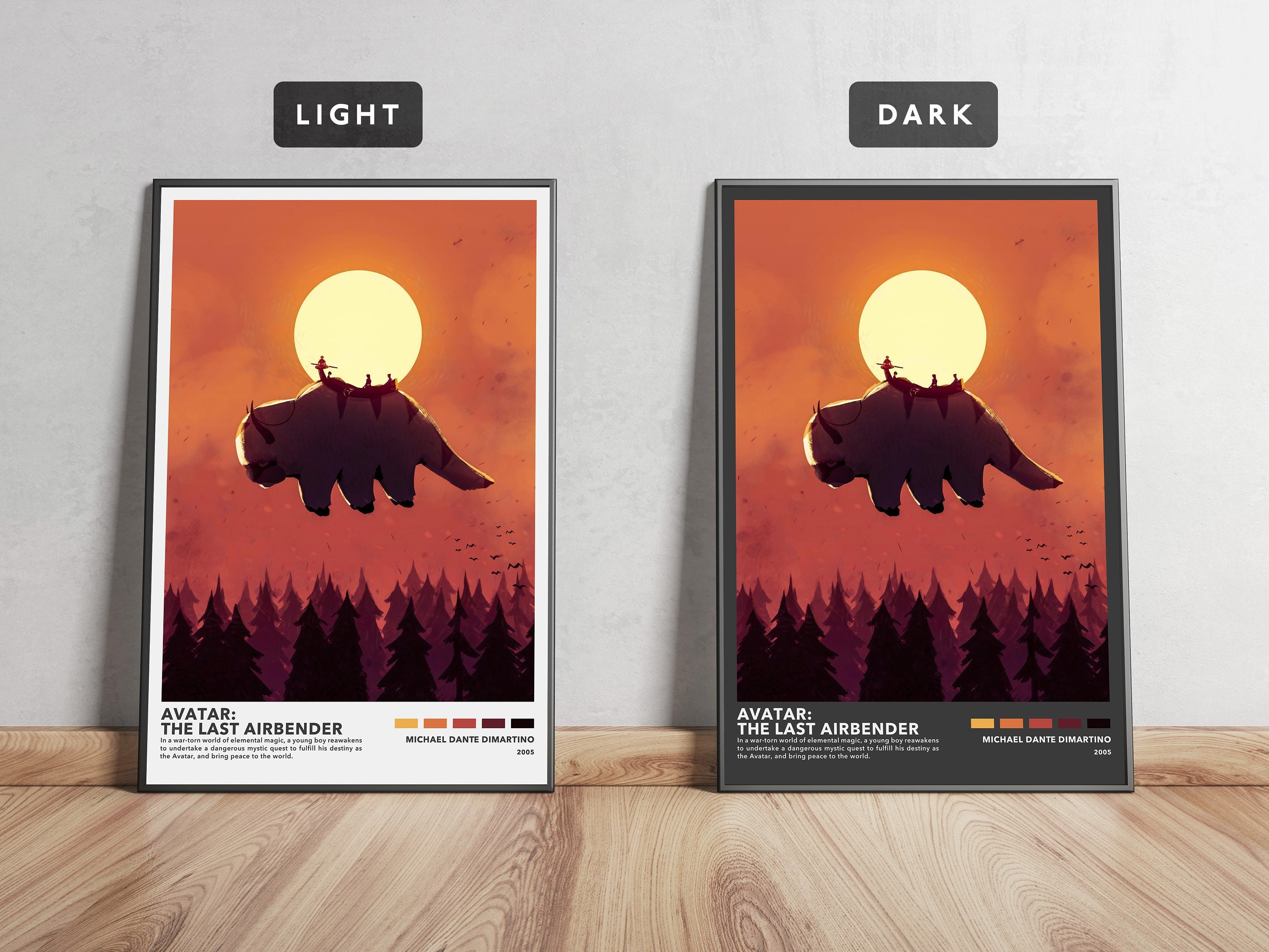 Avatar: The Last Airbender | Appa Poster | Minimalist Anime Poster sold ...