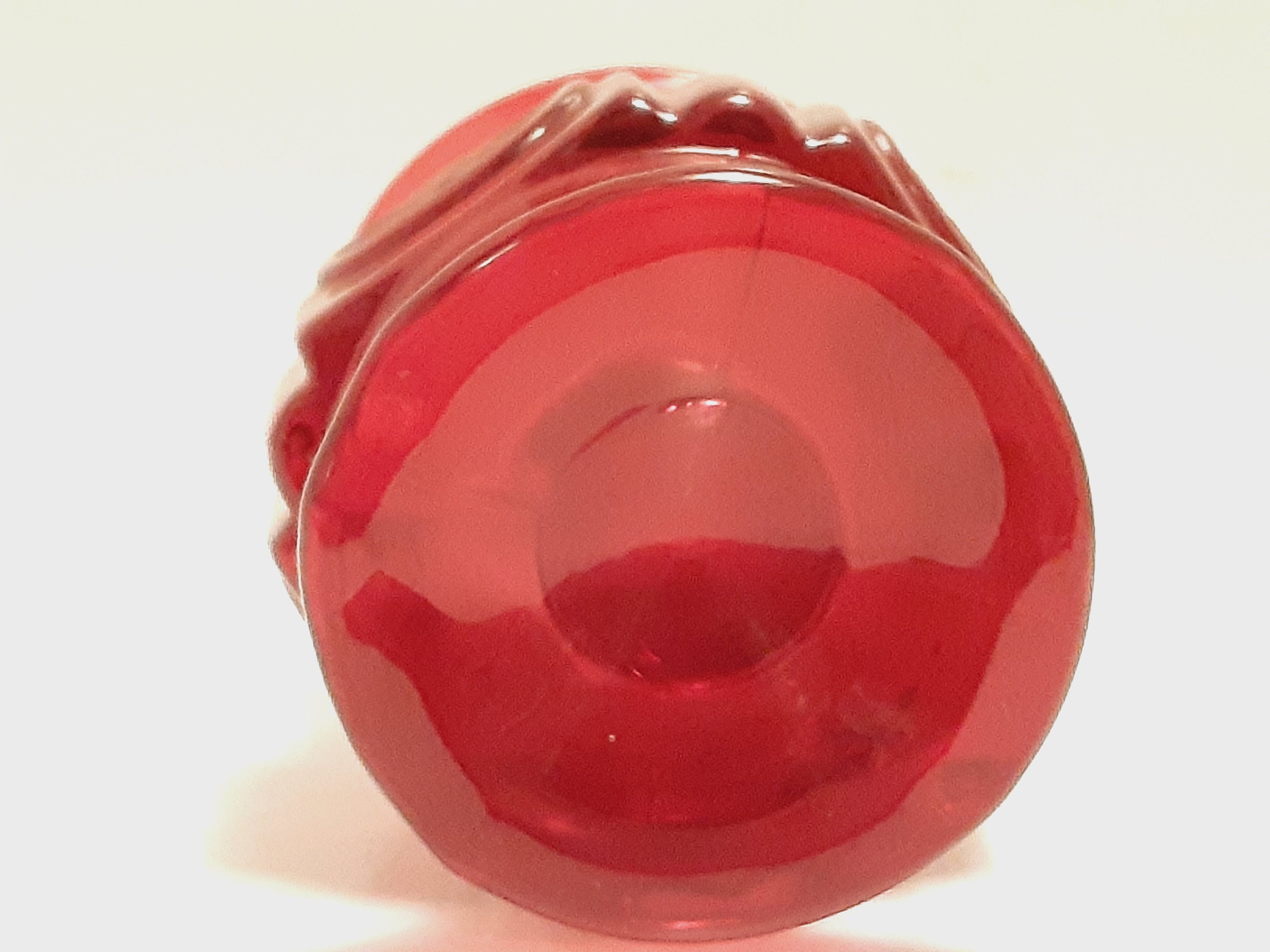Vintage 1960s Ruby Red Fostoria Coin Footed Cigarette Urn Ashtray, Vase ...