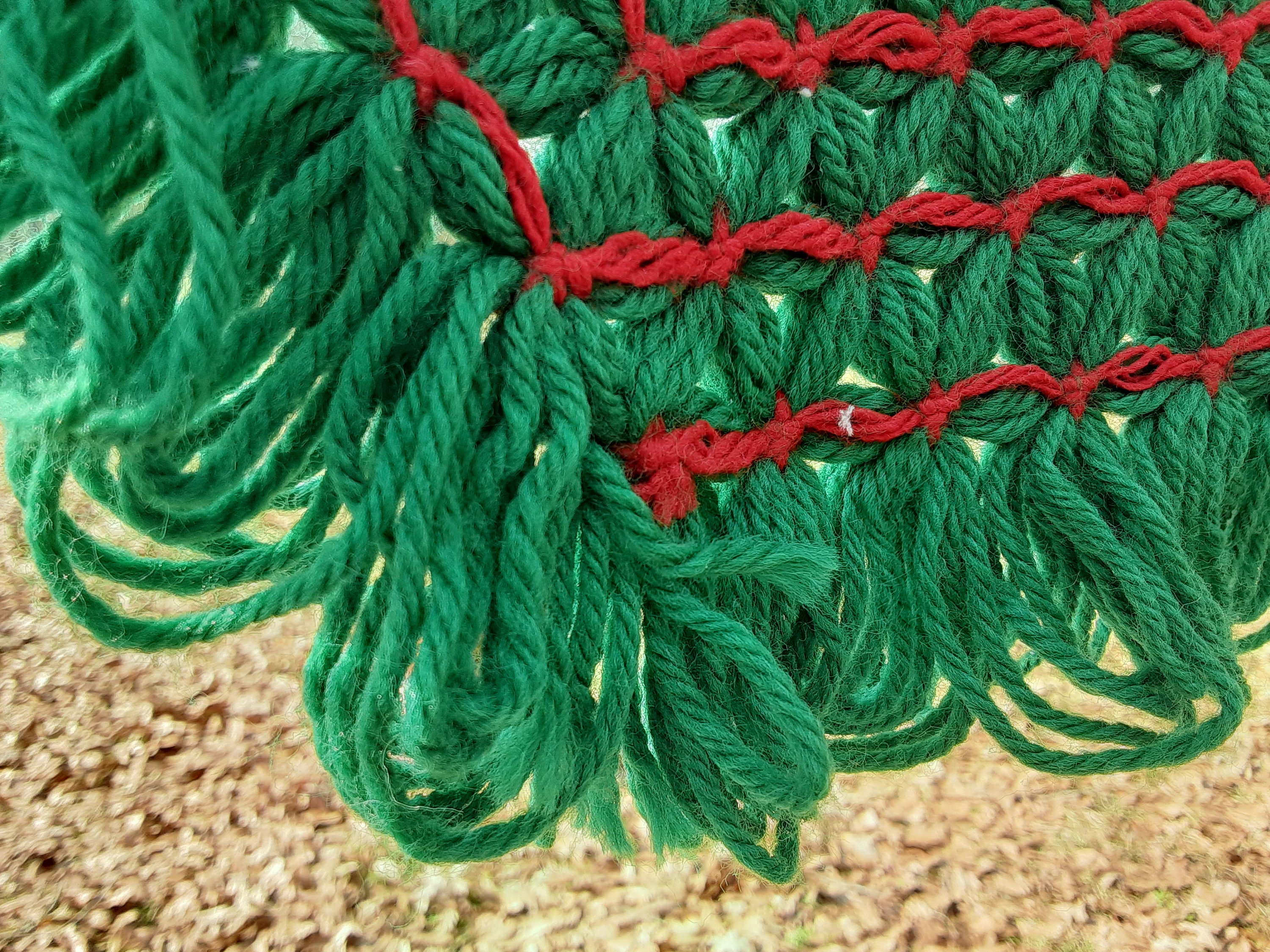 Vintage Set of 4 Hexagon Shaped Macrame Place Mats or Doilies, 12 Inch ...