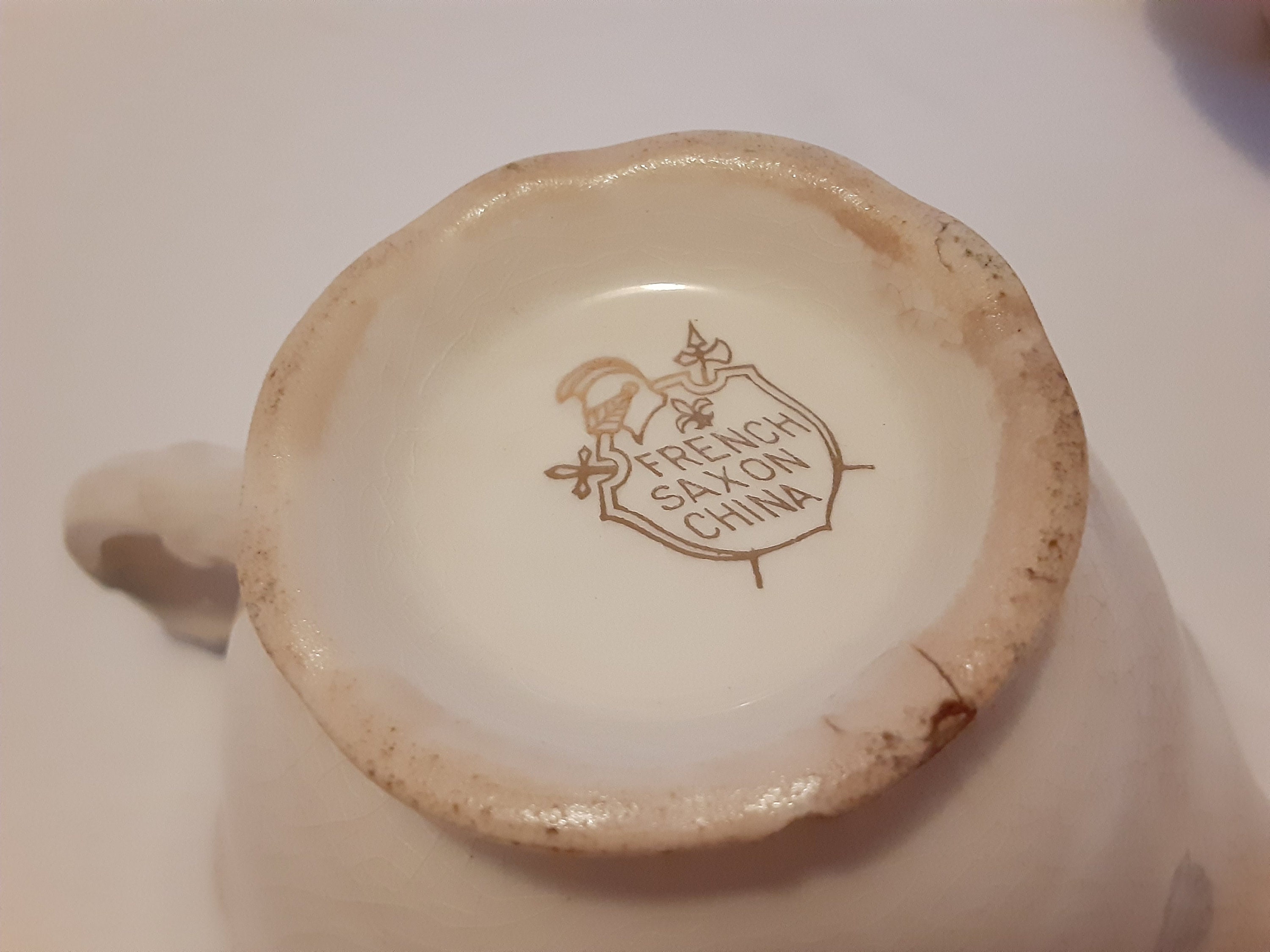 Vintage French Saxon China Co. Creamer and Sugar Bowl Set - Etsy