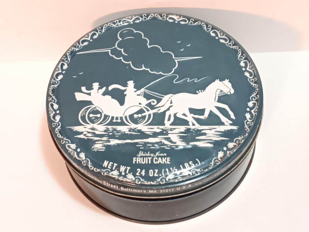 Vintage 1950s Shirley Jean Fruit Cake Tin, Capitol Cake Company - Etsy