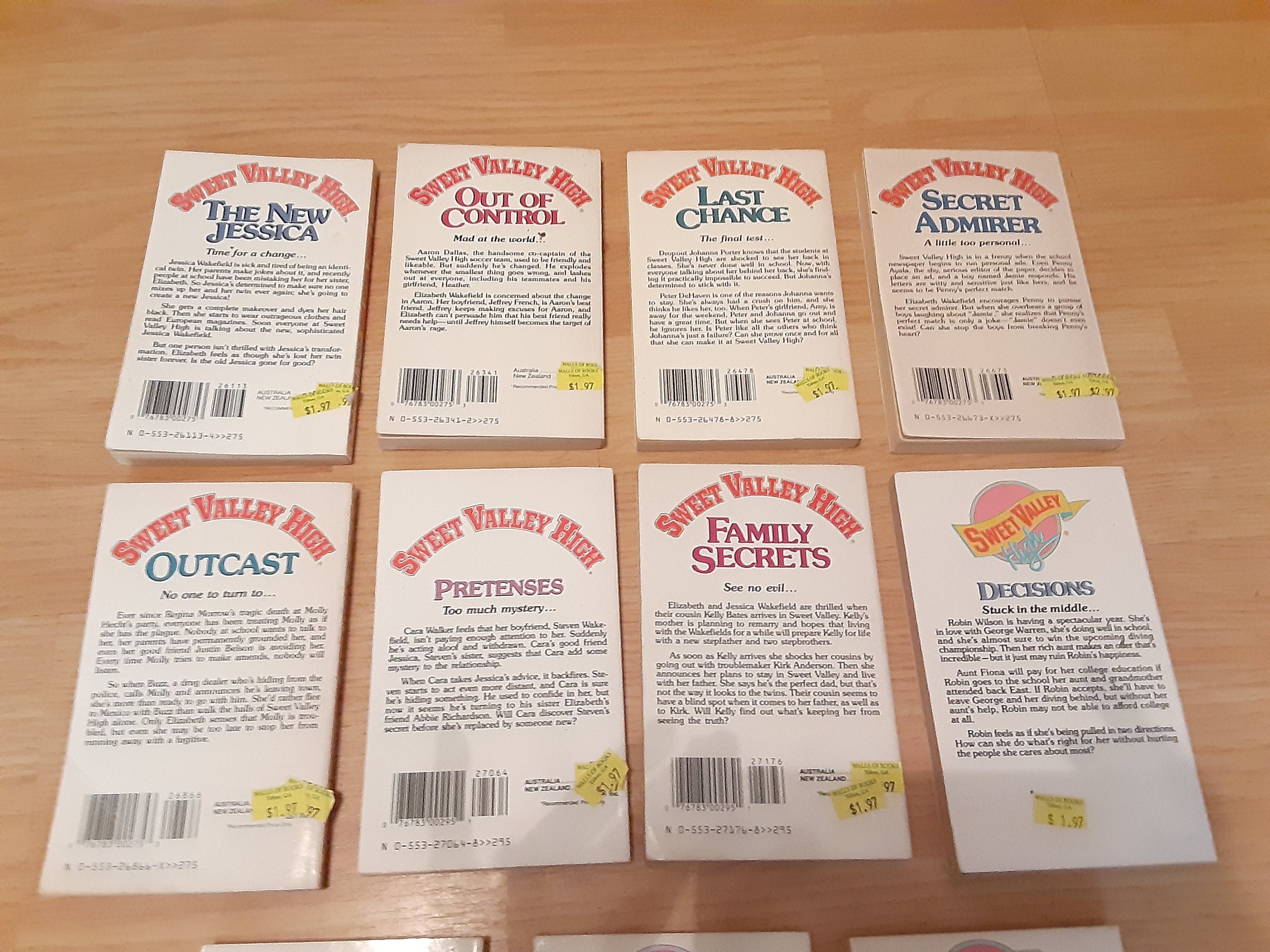 Vintage Sweet Valley High Book Lot, by Francine Pascal, Teen Fiction ...