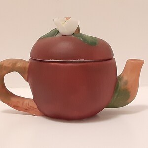 Vintage Miniature Apple Design Teapot, Fruit Design Teapot, Apple ...