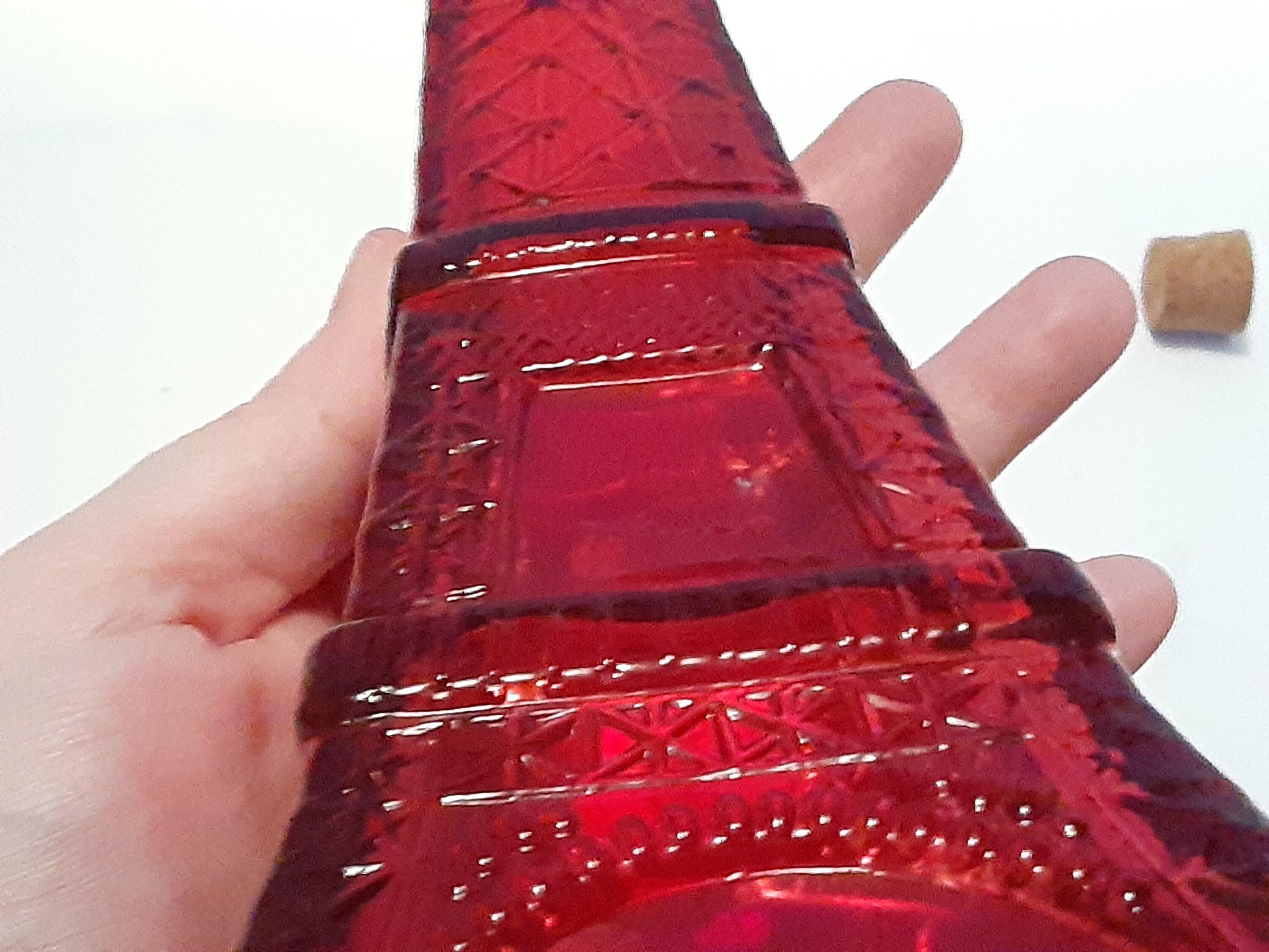 Vintage Red French Eiffel Tower Paris Empty Courvoisier Brandy - Etsy