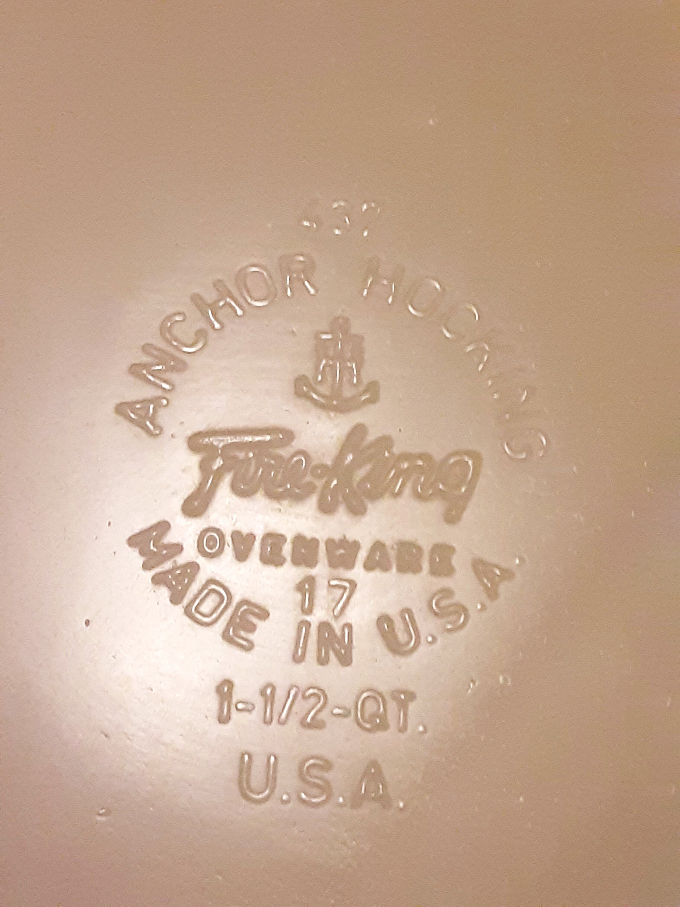 Vintage Fire King candle Glow Pattern Round Baking - Etsy