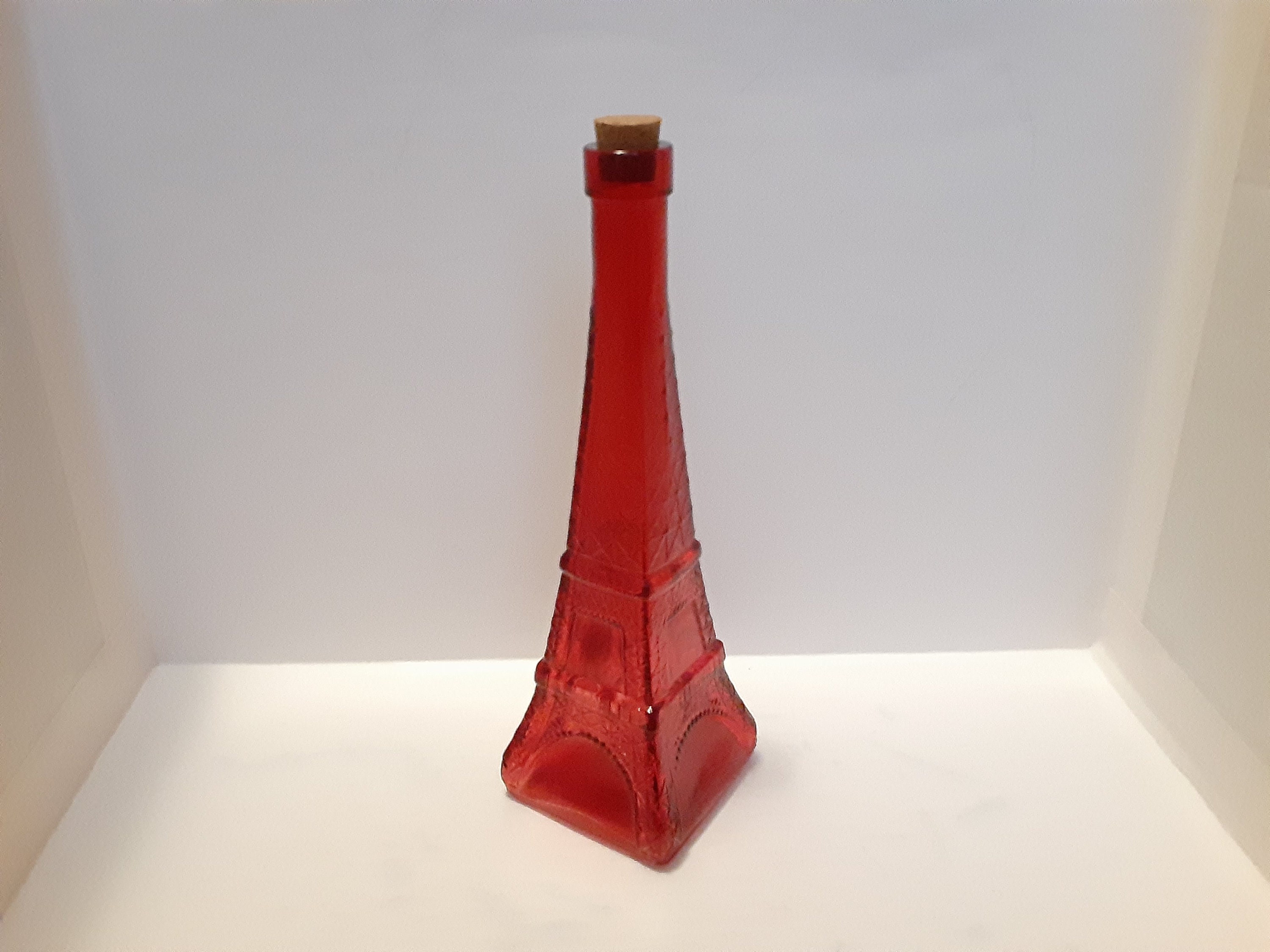 Vintage Red French Eiffel Tower Paris Empty Courvoisier Brandy - Etsy