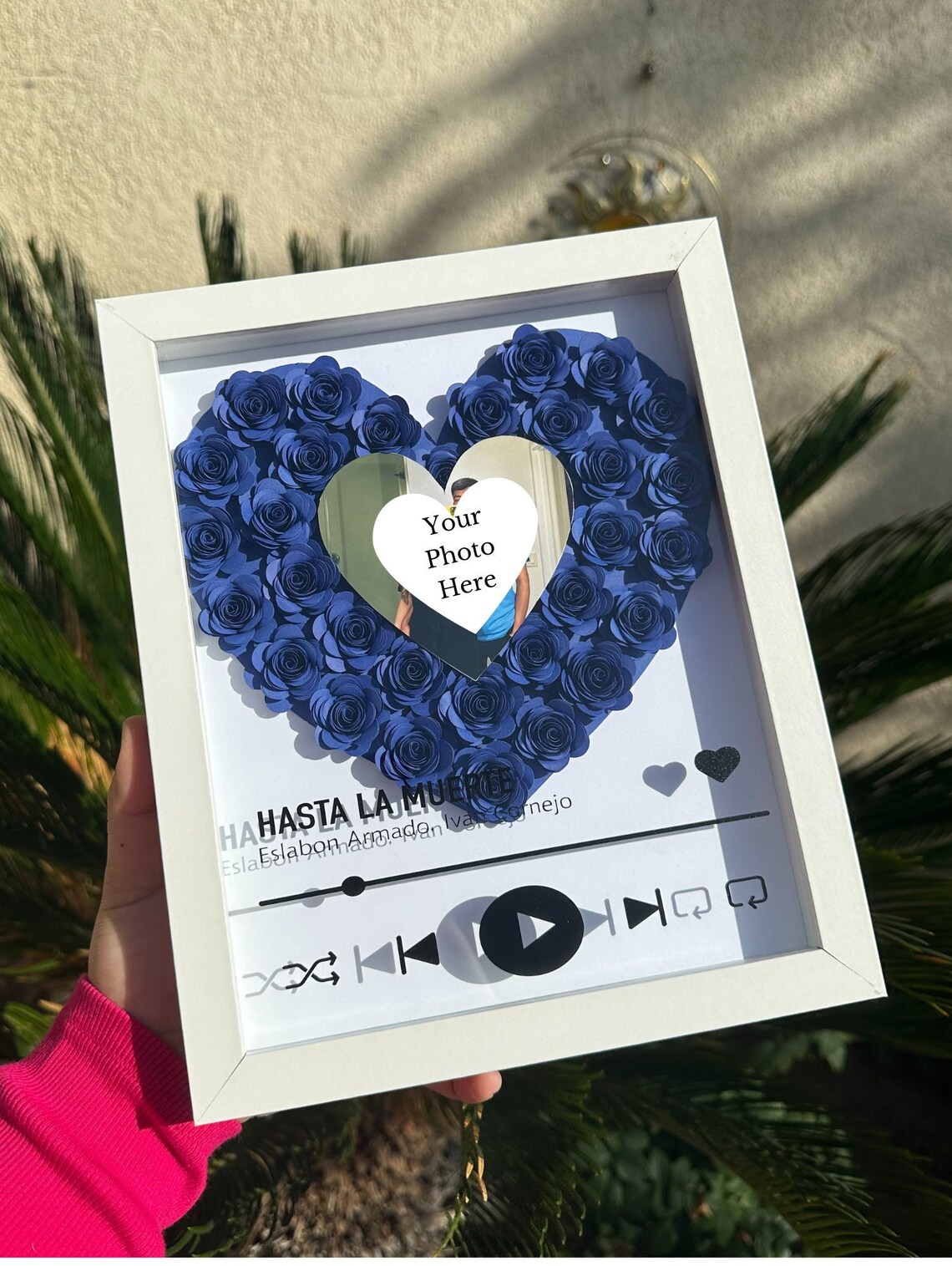 Custom Song Frame heart Shaped - Etsy