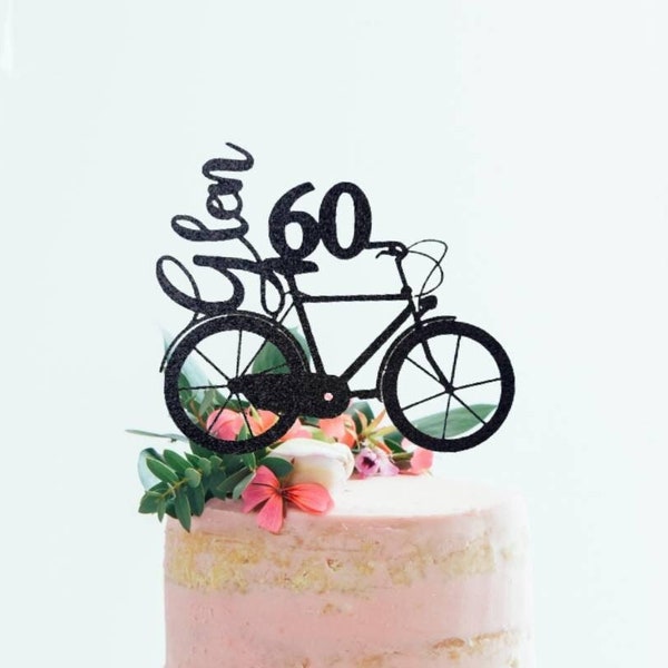 Bicycle Cake Topper - Etsy