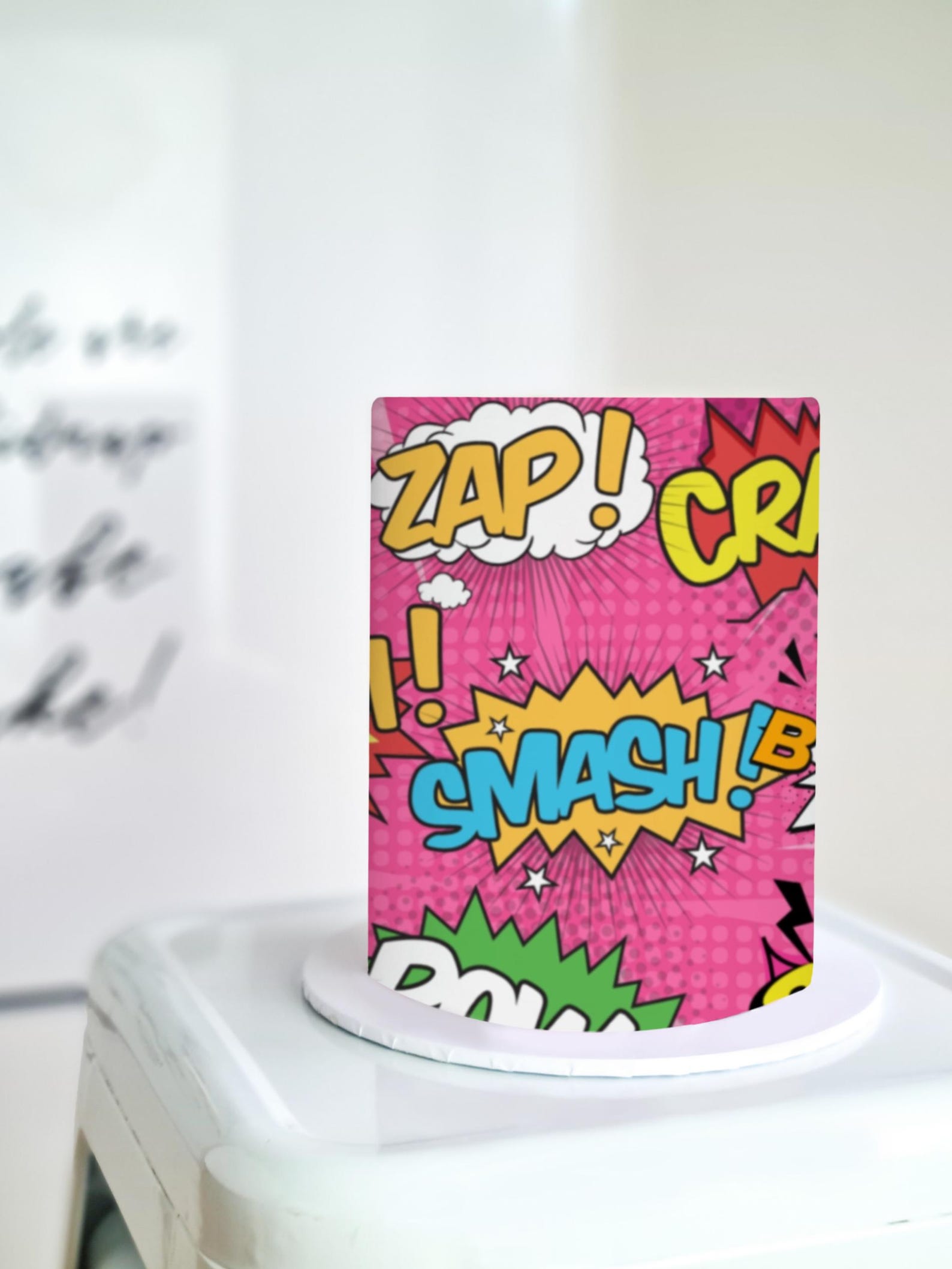 Comic Book Action Cake Wrap - A4 Edible Image - Superheroes Icing Sheet ...