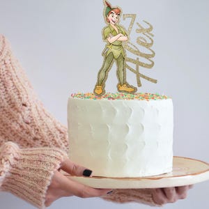 Peter Pan Cake Topper - Disney Themed - Personalized Name + Age ...