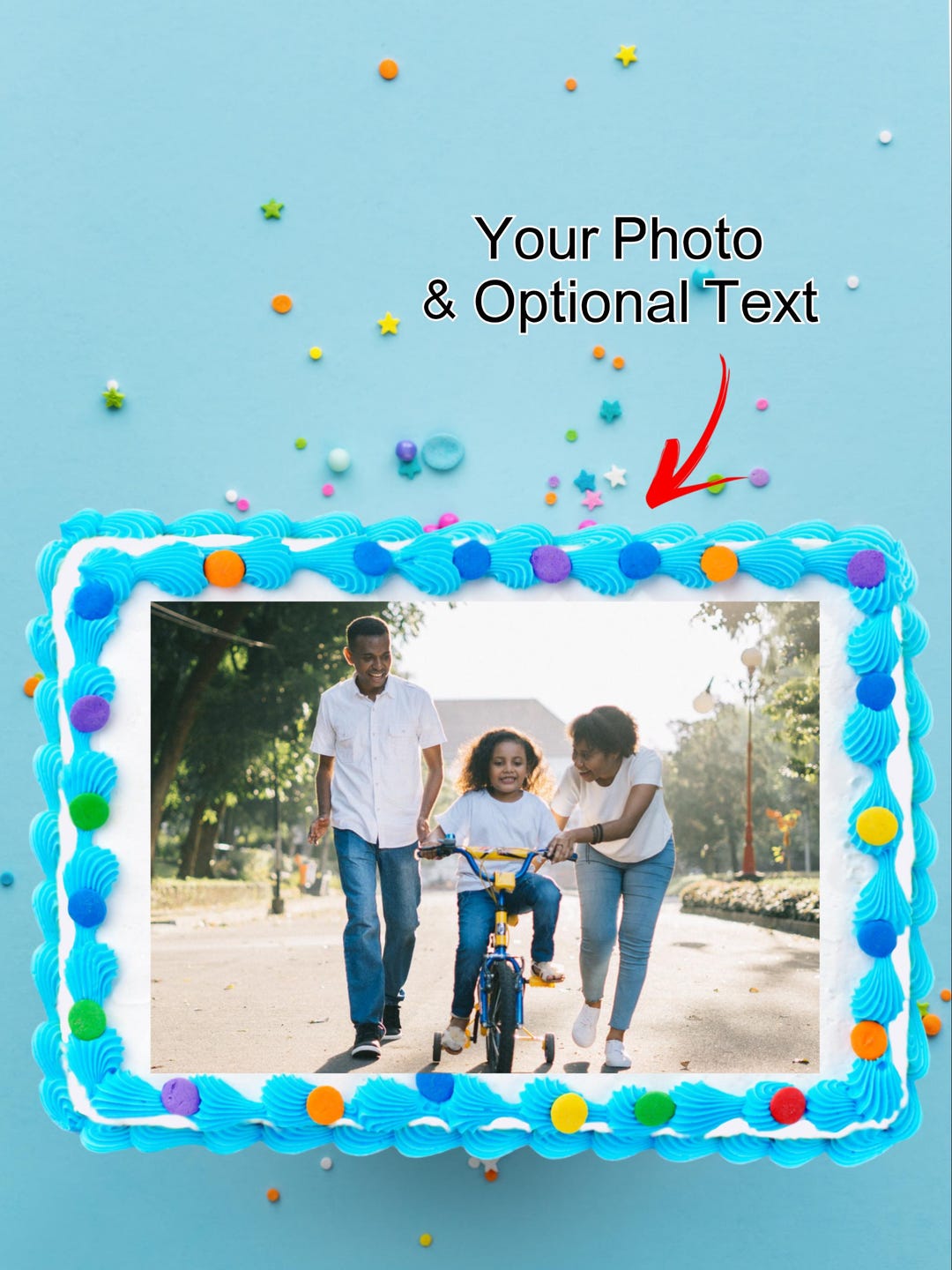 Custom Edible Image Printing - Rectangle A4 or A5 Cake Topper - Premium ...