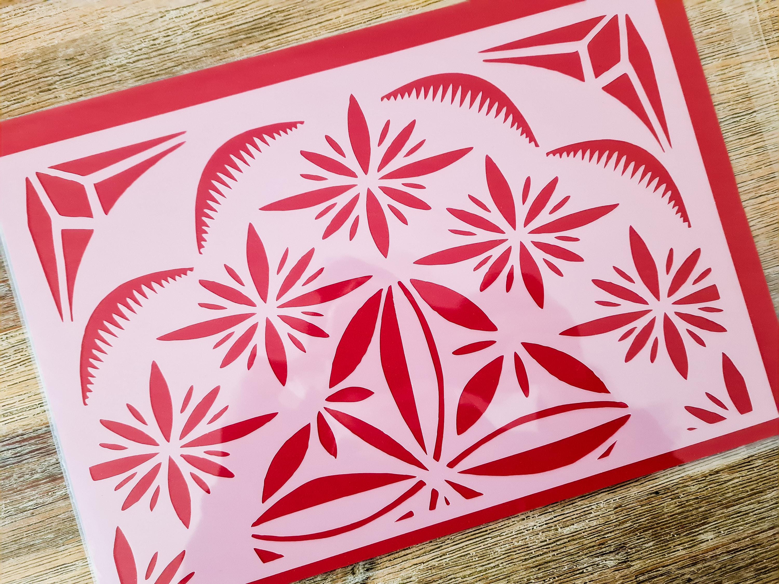 Polynesian Samoan Design Cake Stencil - Craft Cake Wrap - Moana Island ...