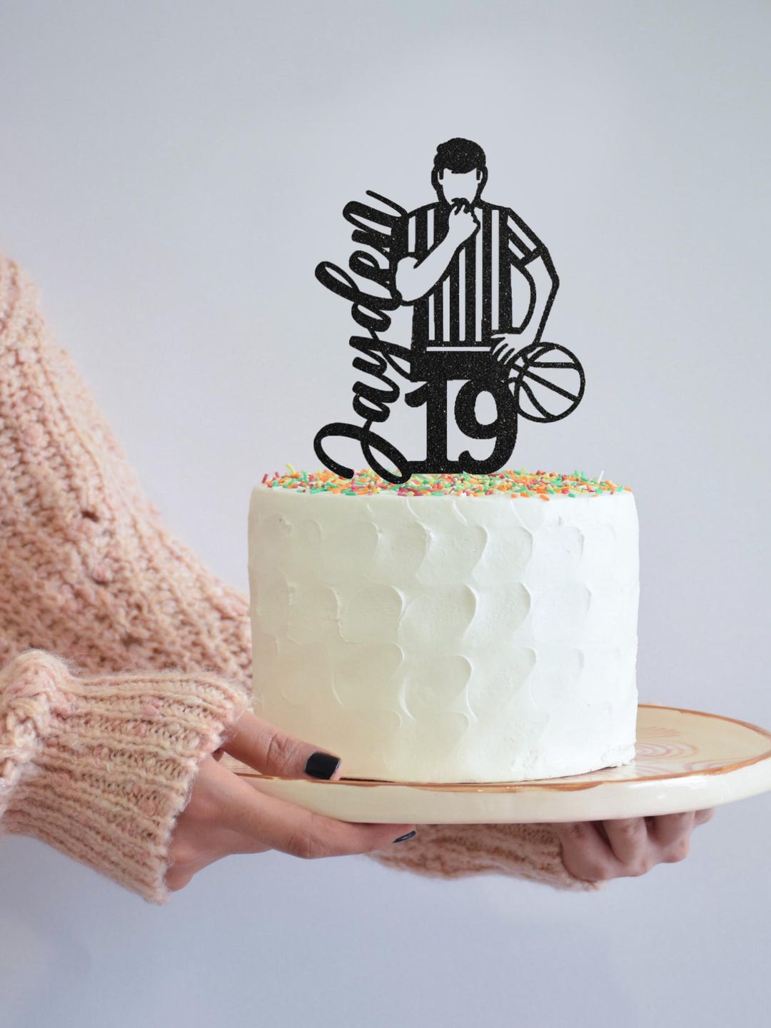 Basketball Referee Cake Topper NBA Crew Chief Themed Personalized Name ...