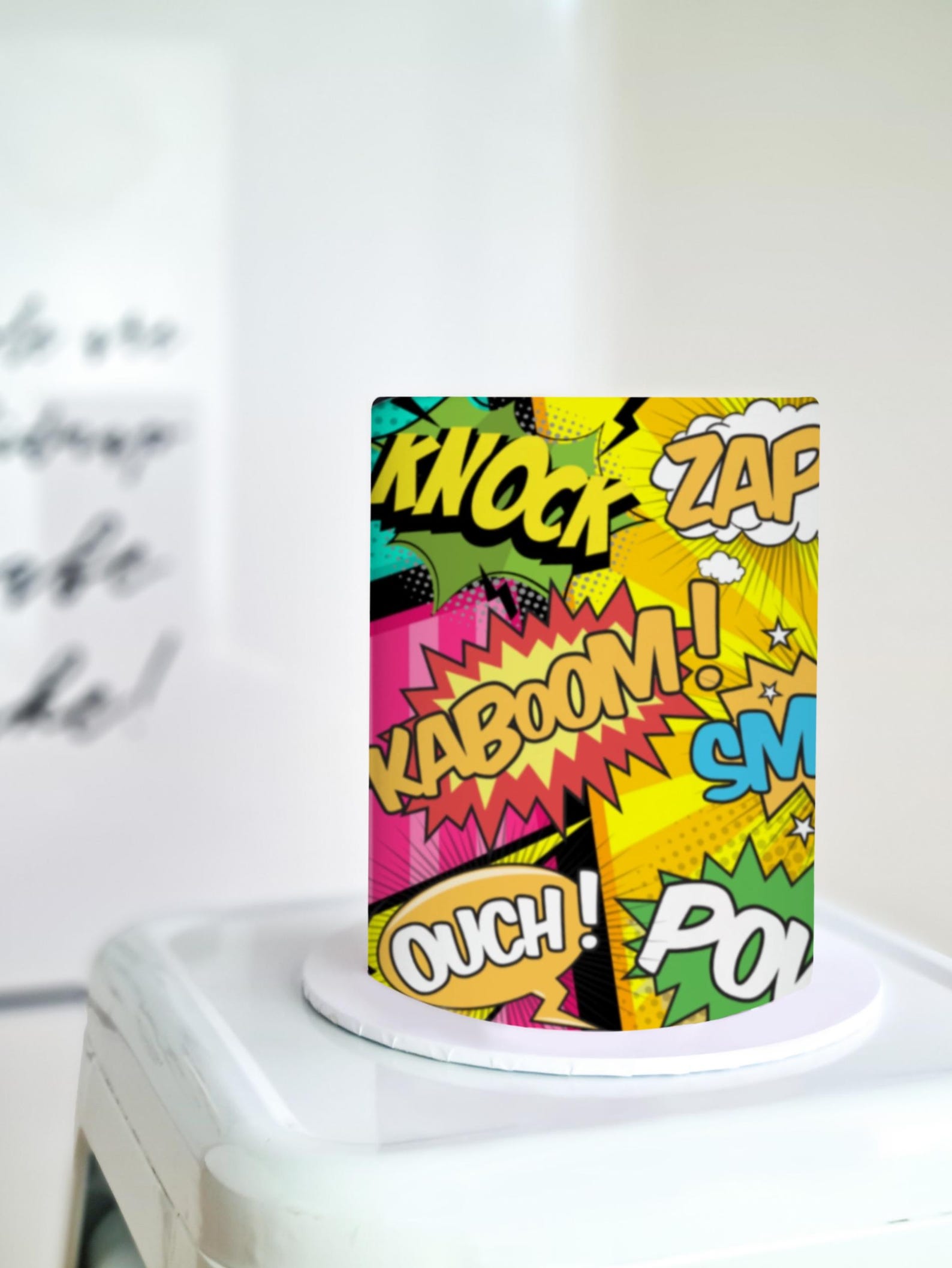 Comic Book Action Cake Wrap - A4 Edible Image - Superheroes Icing Sheet ...