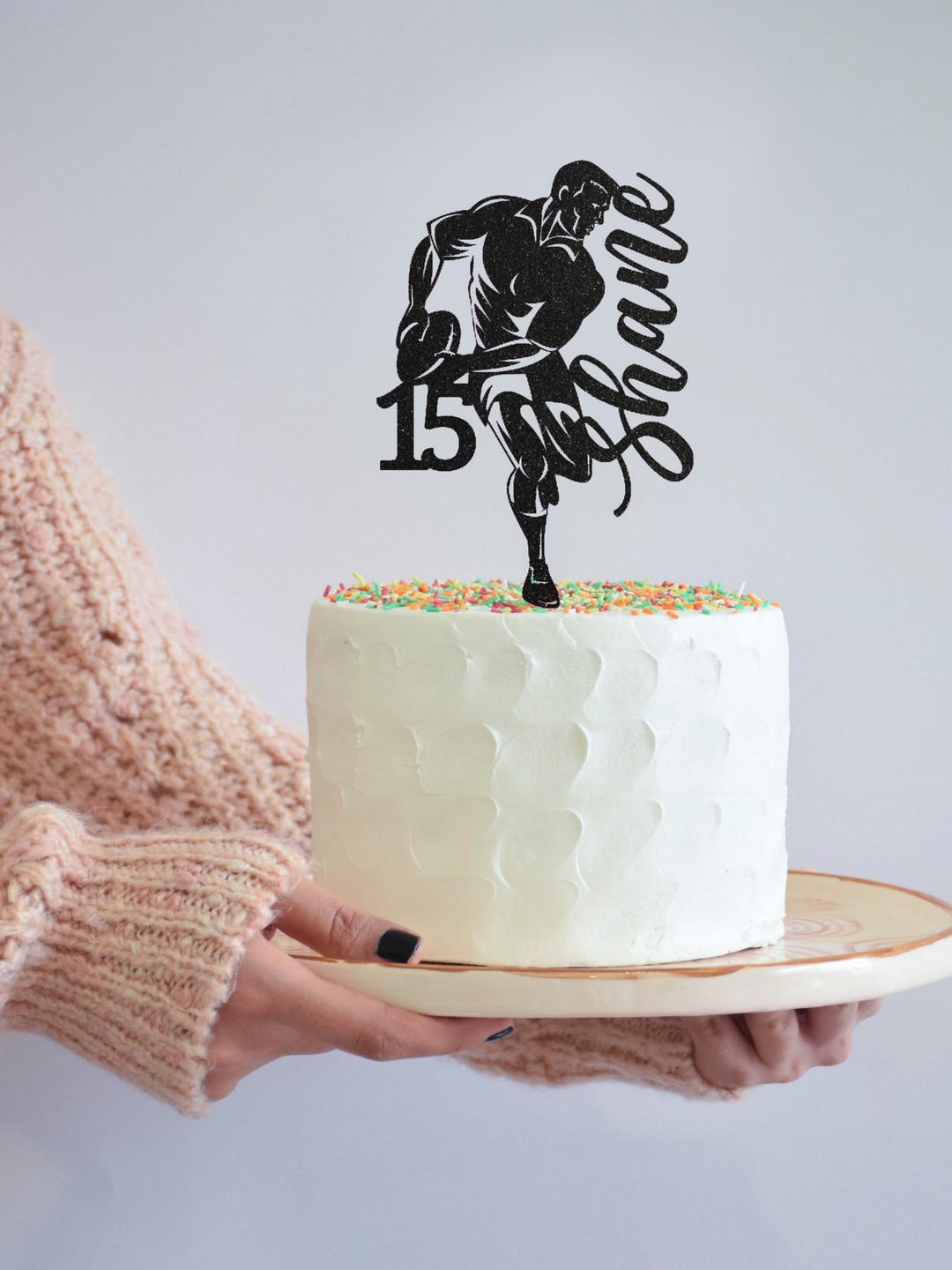 NRL Cake Topper - Rugby League AFL Footy Player Themed - Personalized ...