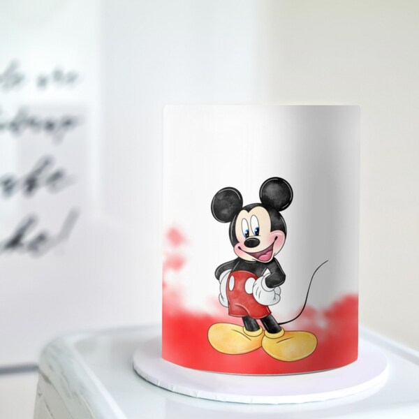 Mickey Mouse Cake Wrap - Etsy