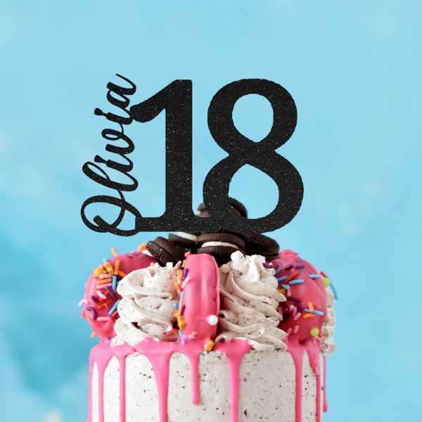 18th Birthday Topper - Etsy Australia