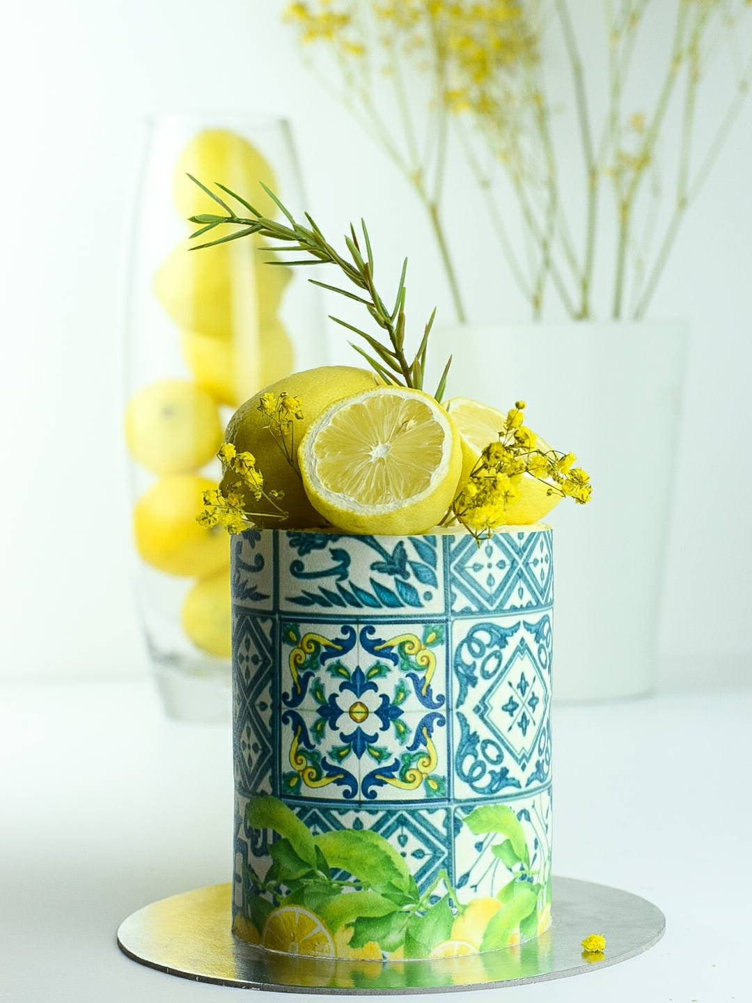 Amalfi Tiles Cake Wrap A4 Edible Image Mediterranean Icing Sheet - Etsy