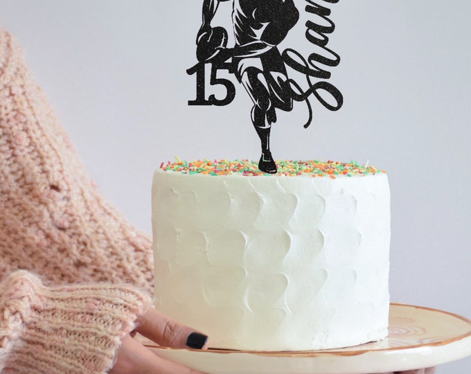 NRL Cake Topper Rugby League AFL Footy Player Themed Personalized Name ...