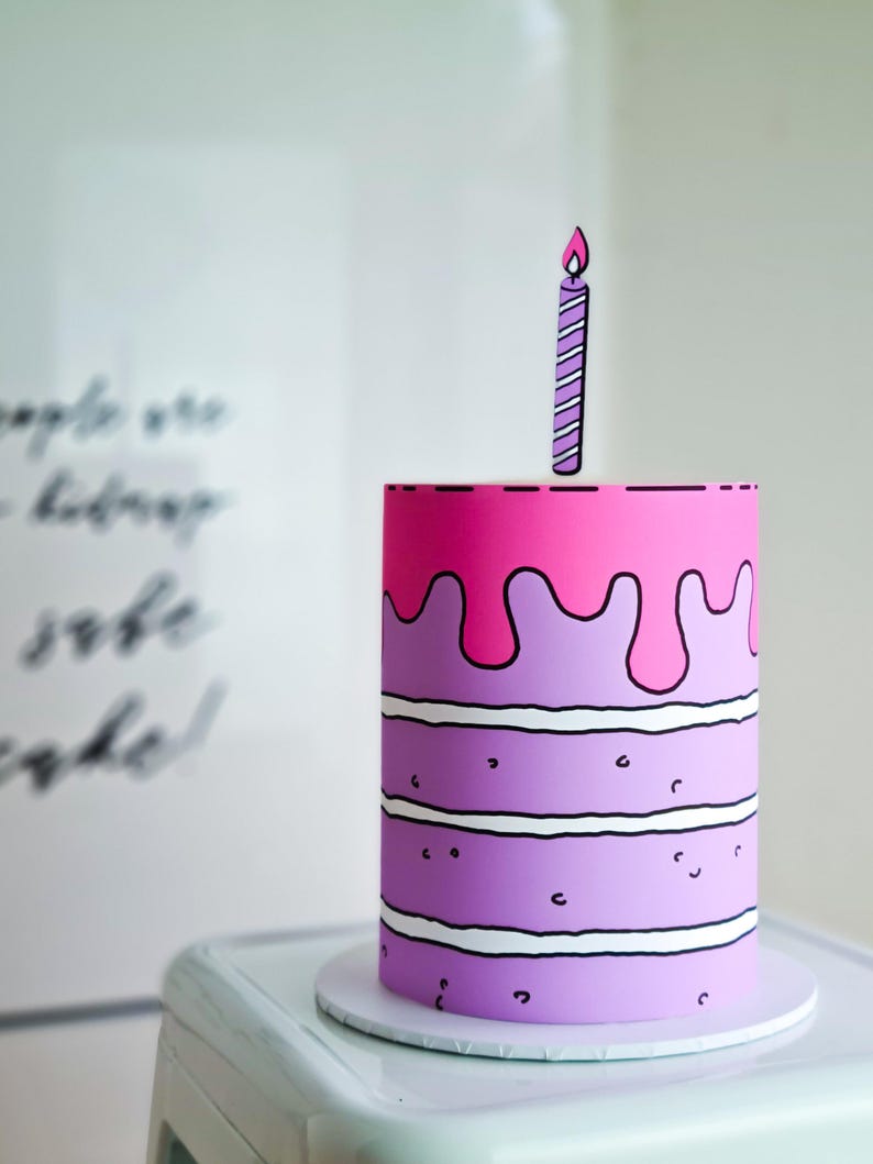 Comic Cake Wrap - A4 Drip Edible Image - Cartoon Cake Icing Sheet - Etsy