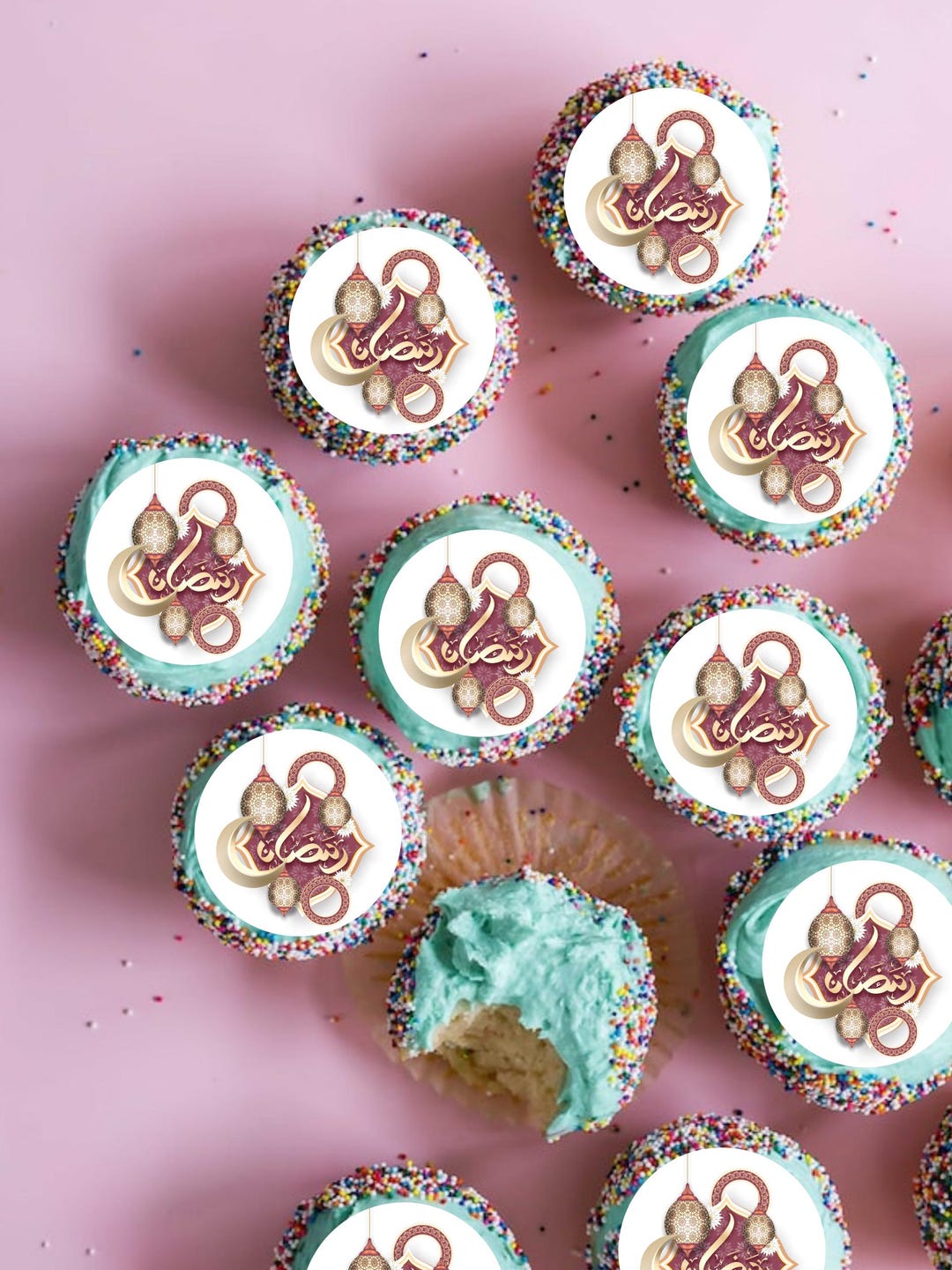 Ramadan Edible Images Cupcake / Cookie Round Icing Toppers Precut - Etsy