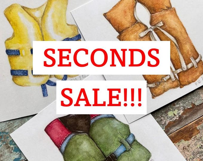 Life Jacket Watercolor Print - Etsy