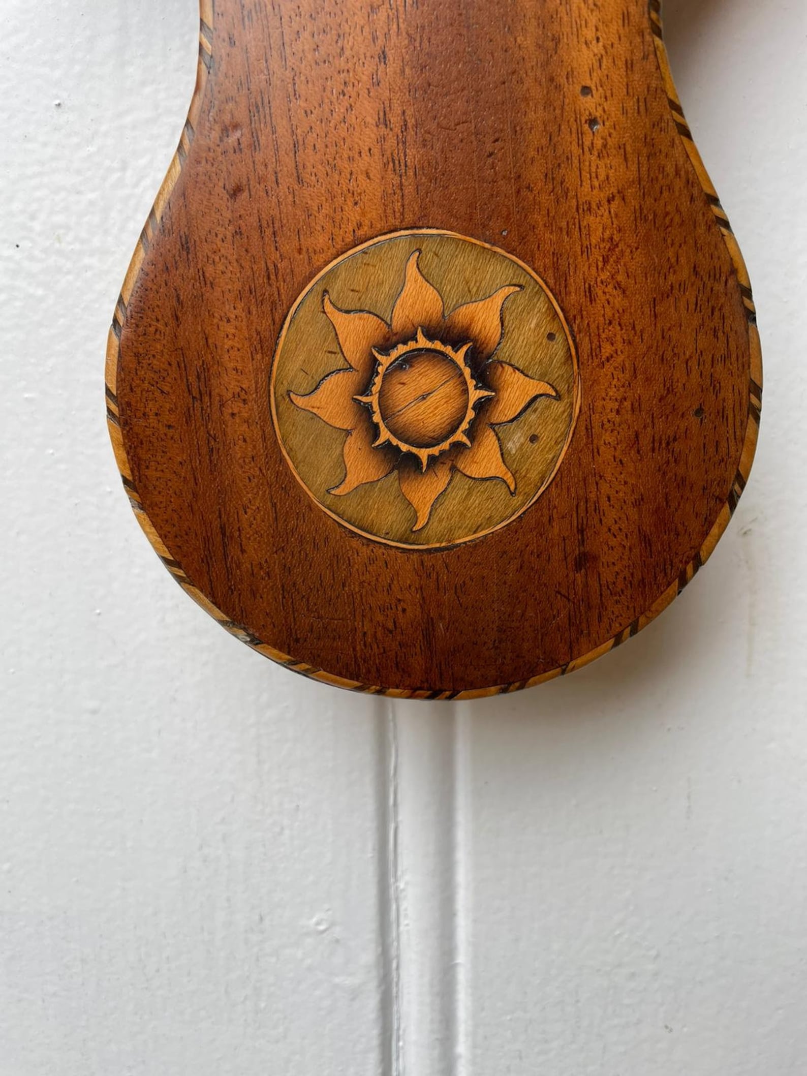 Antique George III Mahogany Inlaid Banjo Barometer - Etsy