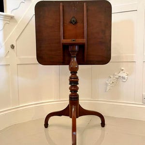 Antique George III Quality Mahogany Lamp Table - Etsy