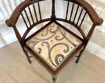 Edwardian corner chair store