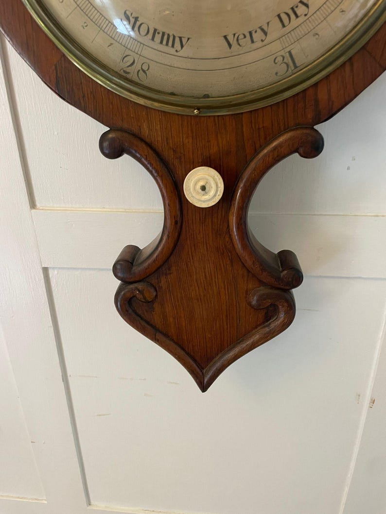 Large Antique Victorian Quality Rosewood Banjo Barometer - Etsy