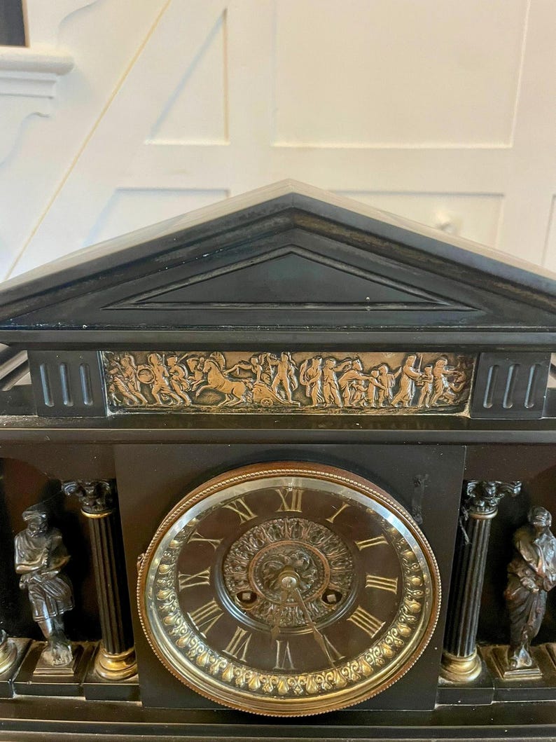 Superb Quality Antique Victorian Marble Mantle Clock - Etsy