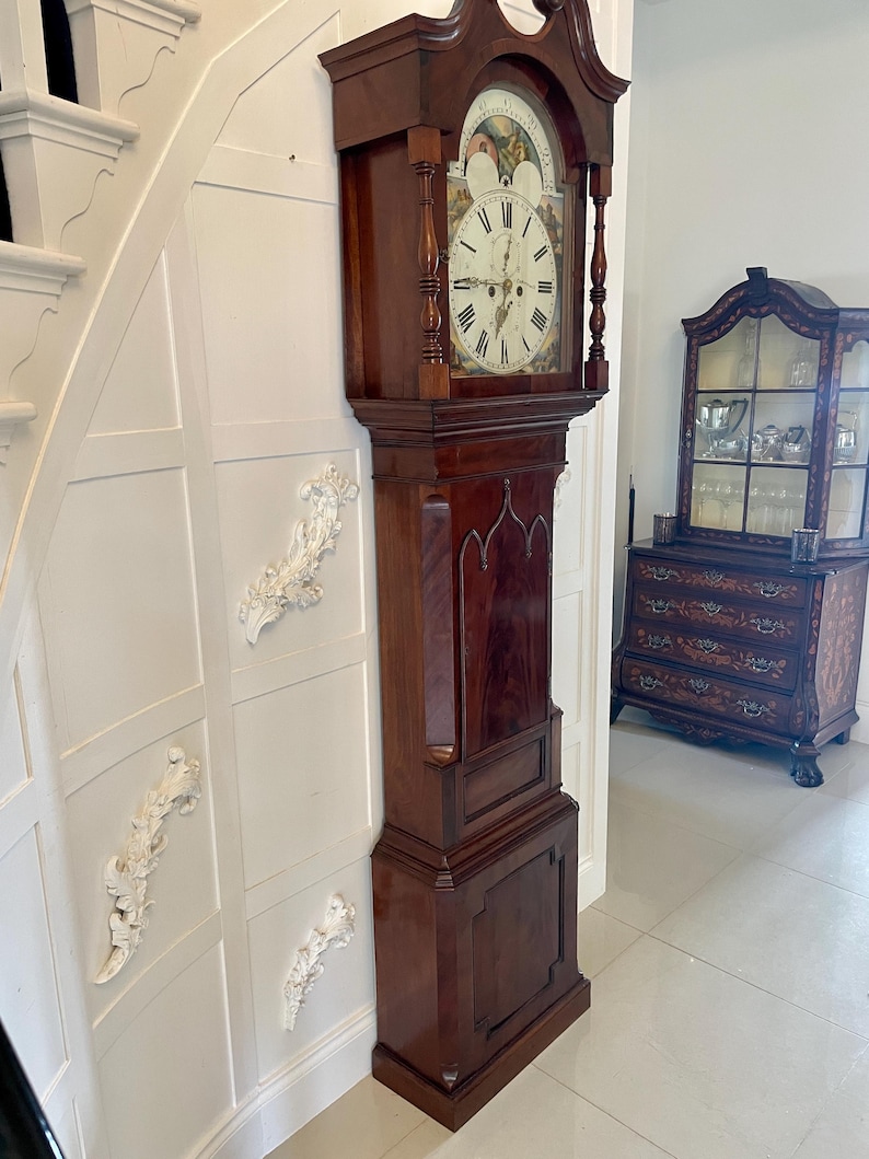 Antique George III Quality Mahogany 8 Day Longcase Clock - Etsy