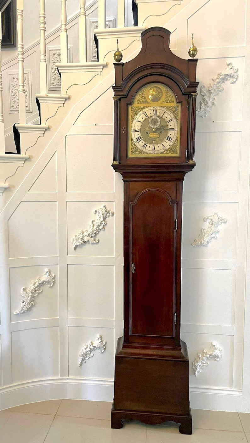 Fine Antique George III Mahogany Longcase Clock Signed Charles ...