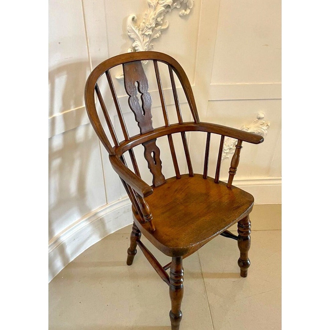 Antique George III Child’s Windsor Armchair - Etsy