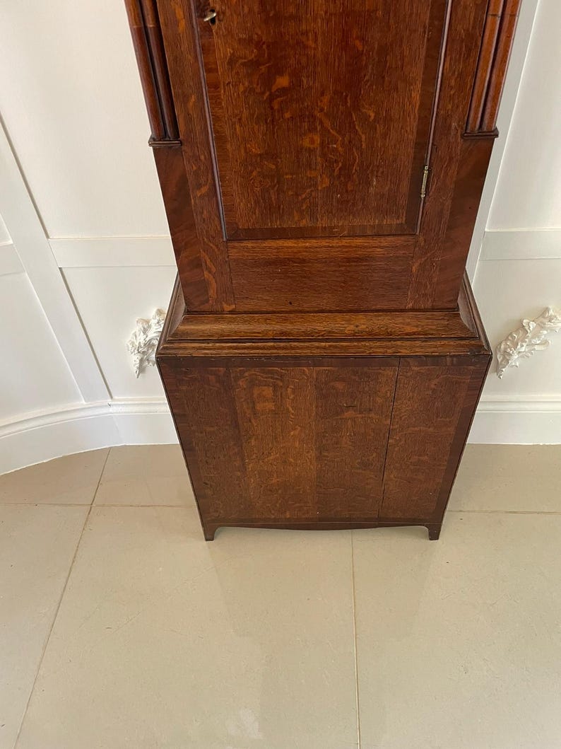 Antique Oak and Mahogany Grandfather Clock by W Prior, Skipton - Etsy