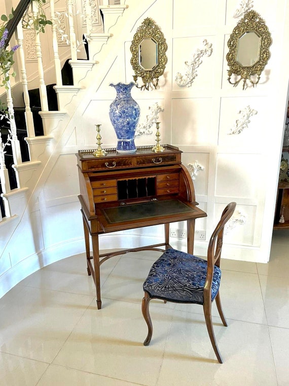 Antique cylinder desk store