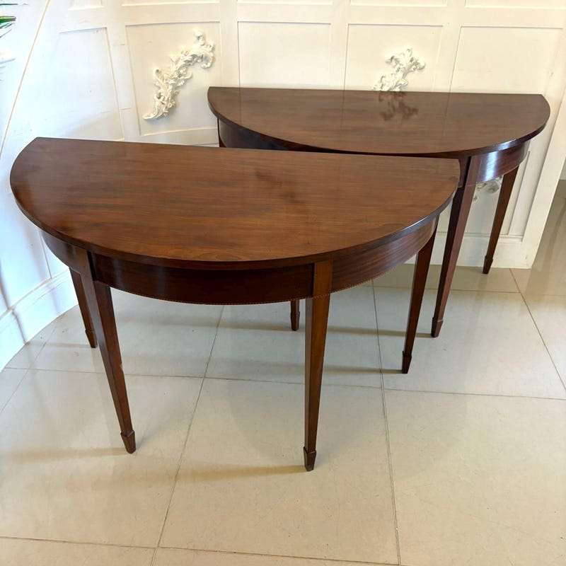 Antique Demi Table - Etsy