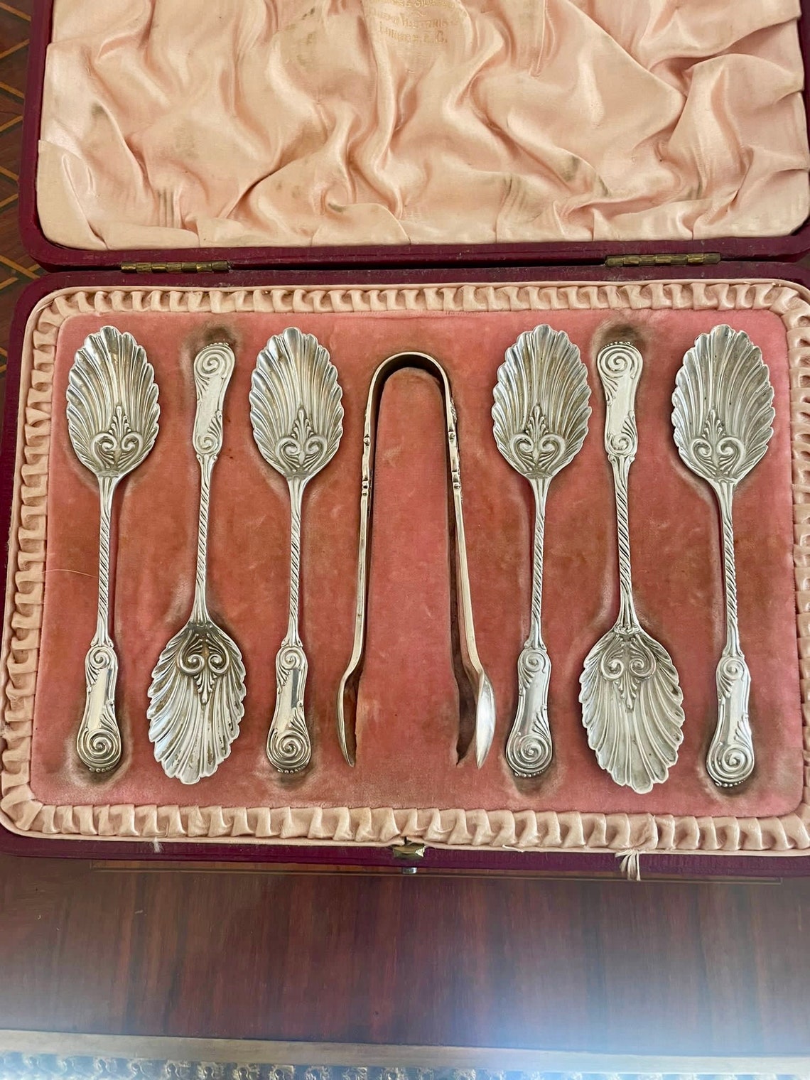 Set of Quality Antique Victorian Solid Silver Spoons and Sugar Tongs - Etsy
