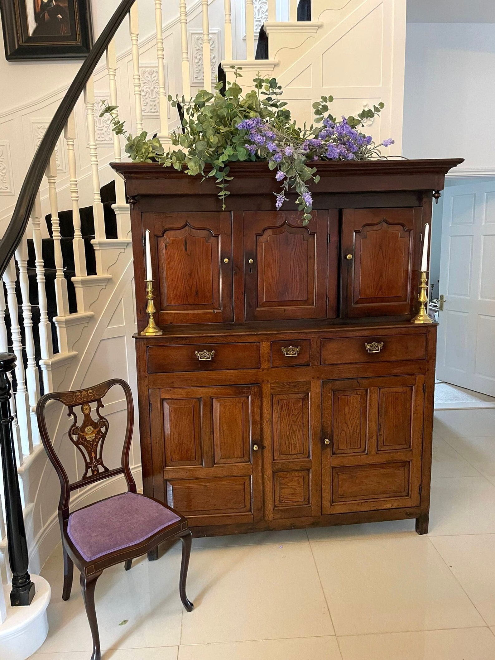 Antique 17th Century Large Welsh Quality Oak Deuddarn Cupboard - Etsy