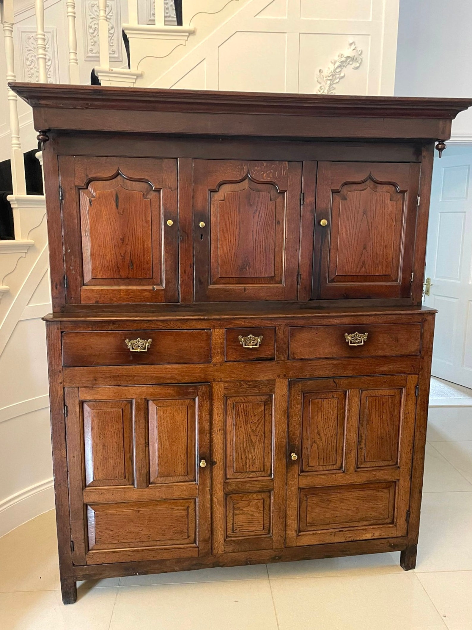 Antique 17th Century Large Welsh Quality Oak Deuddarn Cupboard - Etsy