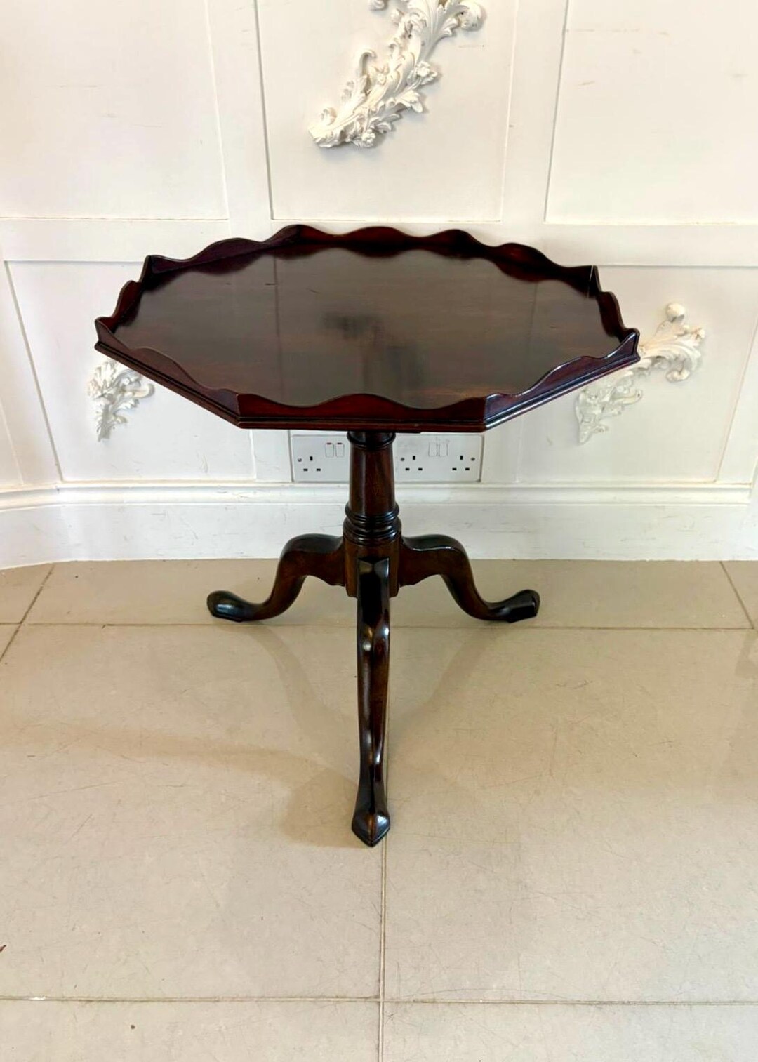 Antique George III Quality Mahogany Lamp/coffee Table - Etsy