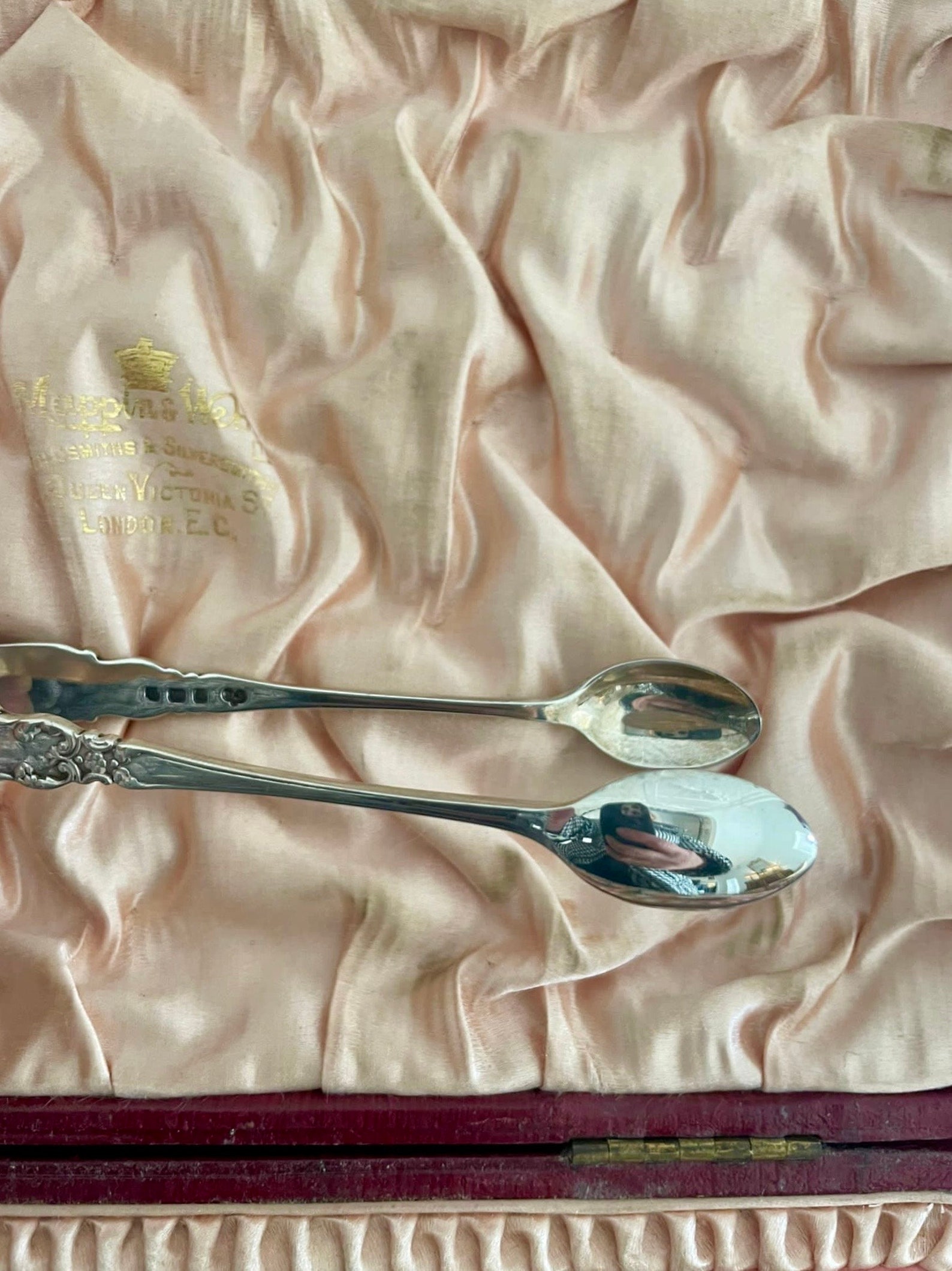Set of Quality Antique Victorian Solid Silver Spoons and Sugar Tongs - Etsy
