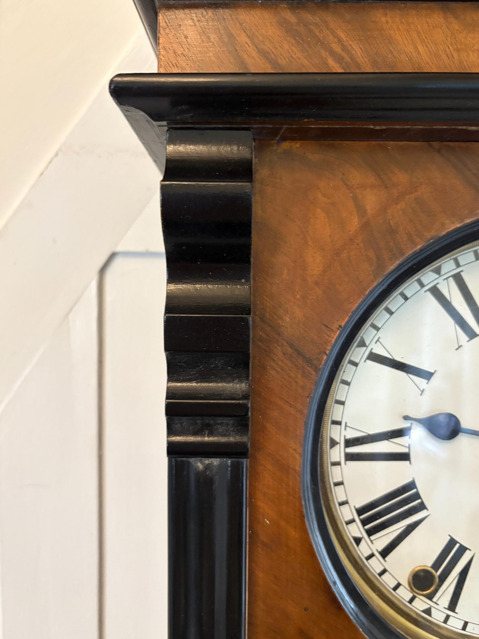 Antique Victorian Quality Figured Walnut 8 Day Wall Clock - Etsy