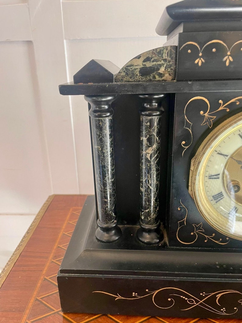 Antique Victorian Quality Marble Mantle Clock - Etsy