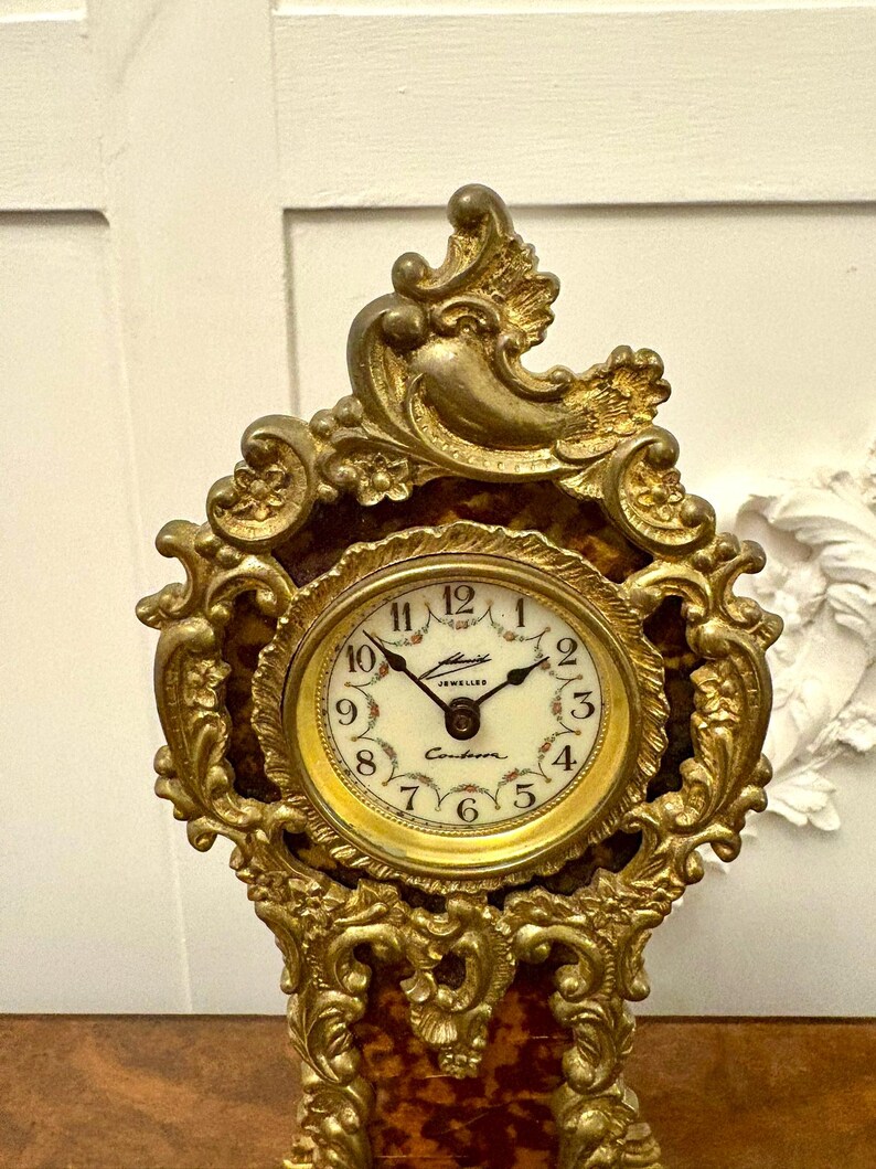 Magnificent Quality Antique Edwardian Ornate Gilded Brass Miniature ...