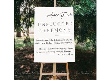 Unplugged Wedding Sign - Etsy