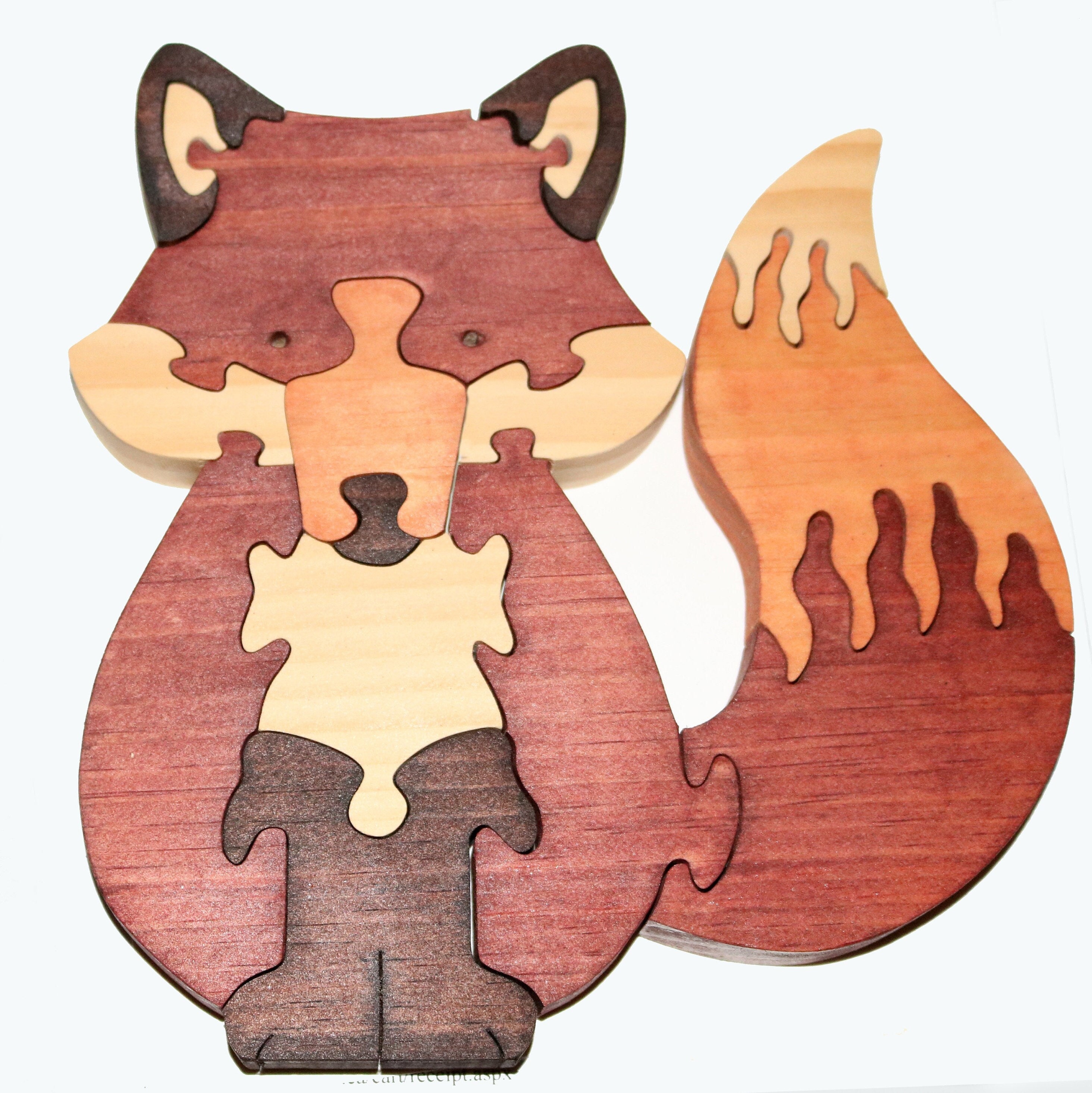 Fox Wooden Puzzle Pattern - Etsy