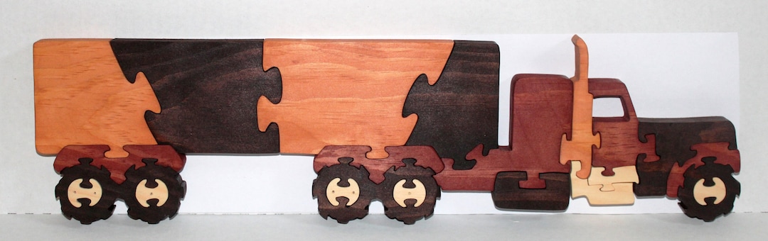 Transport Truck Puzzle Pattern - Etsy