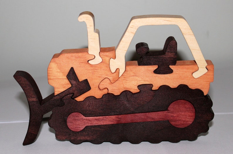Bulldozer Scroll Saw Puzzle Digital Pattern - Etsy